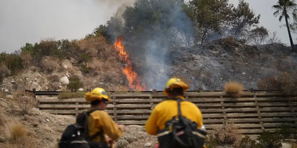 Big Blast! Southern California’s Line Fire Expands Quickly, Triggering ...
